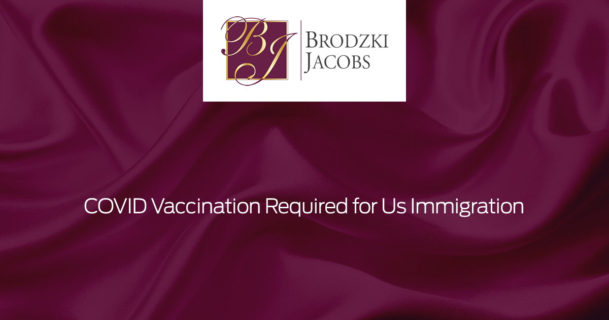 COVID Vaccination Required for US Immigration